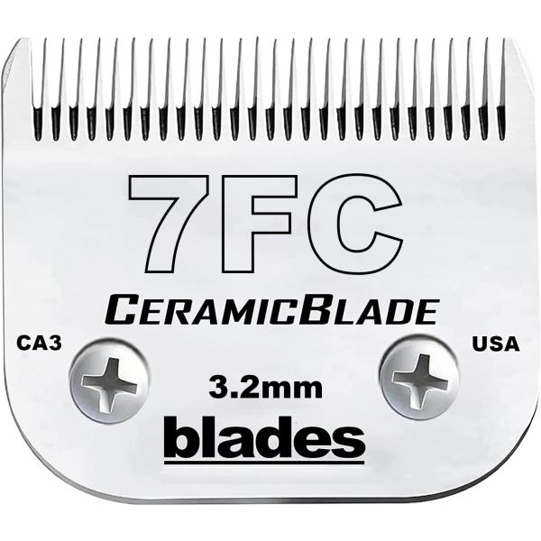 商品名7FC Clipper Blade Dog Grooming Compatible with Andis Clippers Carbon Infused Steel Detachable Ceramic Sharp Edge Also...