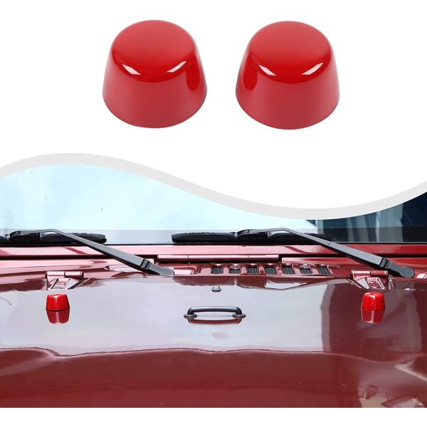 商品名PDKLIN Red Engine Hood Rubber Head Decor Cover Trim Compatible with 2007-2018 Jeep Wrangler JK JKUブランド：PDKLIN商品サイズ：高さ...