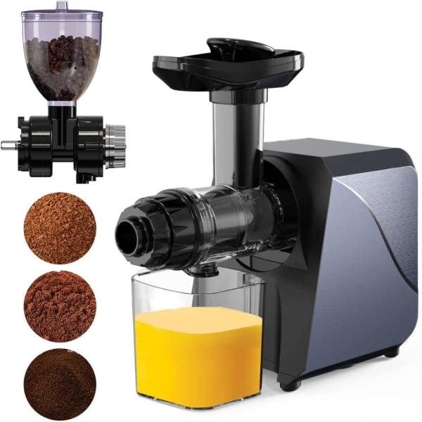 商品名：Cold Press Slow Juicers for Carrot Celery Ginger Ginger, Electric Coffee Grinder, 250W Masticating Juicer Machine Ve...