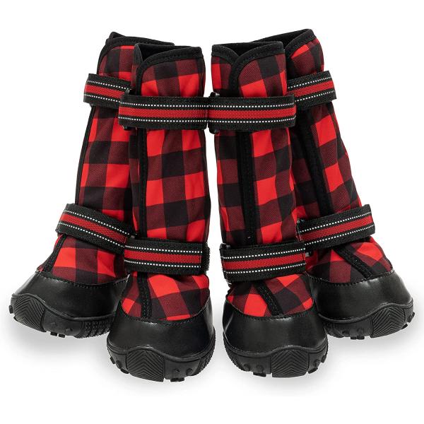<b>商品名</b>JVVGPET Dog Boots for Medium Large Dogs - Winter Warm Dog Shoes for Walking Hiking Running - Water...