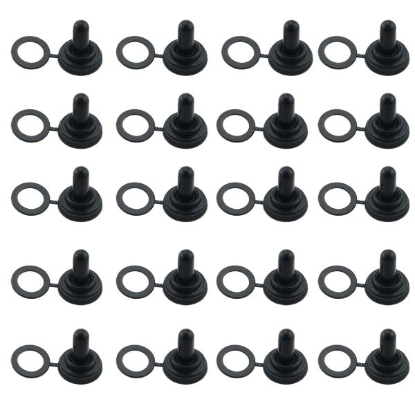 商品名Ruiwaer 20PCS 12mm Toggle Switch Cover, Waterproof Rubber Cover, Duty Rocker Switch Cover, EDPM Waterproof Rubber Cov...