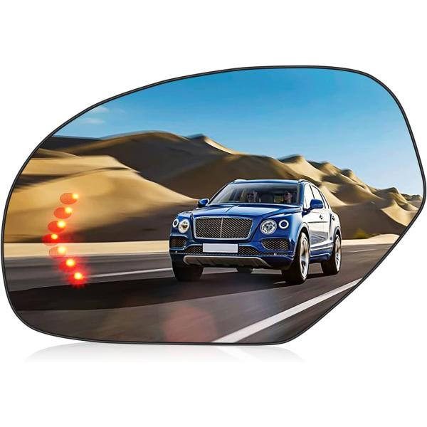 商品名Left Driver Side Mirror Glass Replacement for 07-14 Chevy Silverado Suburban Tahoe Avalanche GMC Sierra Yukon Cadilla...