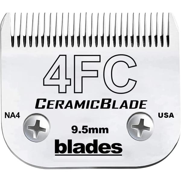商品名4FC Clipper Blade Dog Grooming Compatible with Andis Clippers Carbon Infused Steel Detachable Ceramic Sharp Edge Also...