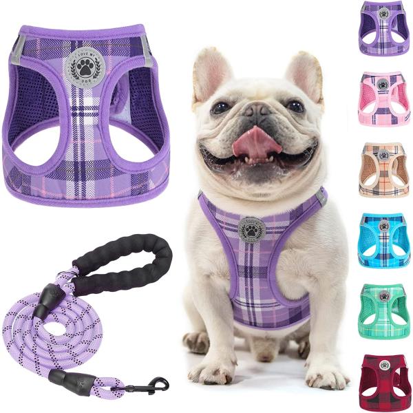 商品名BEAUTYZOO Small Dog Harness and Leash Set, Step in No Chock No Pull Soft Mesh Dog Harnesses Reflective for Extra-Smal...