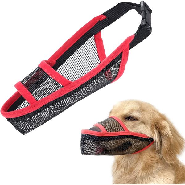 商品名Nylon Dog Muzzle for Small Medium Large Dogs, Air Mesh Breathable and Drinkable Pet Muzzle for Anti-Biting Anti-Barki...