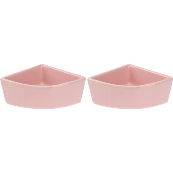 商品名：Ipetboom 2Pcs Ceramic Hamster Bowl Squirrel Mouse Triangle Drinking Bowl Small Animal Feeding Bowl for Gerbil Chinch...