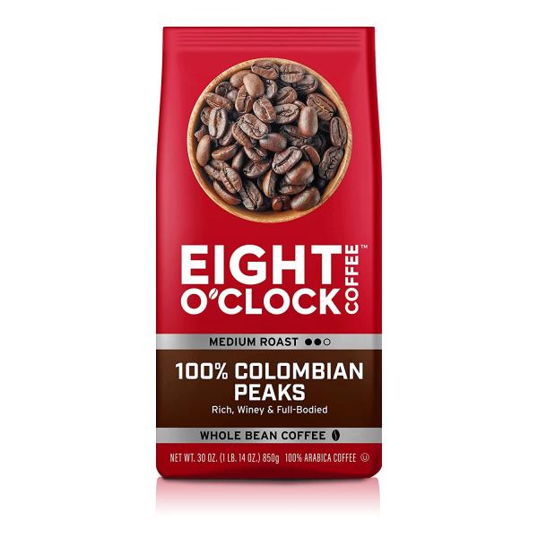 商品名Eight O'Clock Coffee 100% Colombian Peaks, Medium Roast, Whole Bean Coffee, 30 Ounce (Pack of 1), 100% Arabica, Koshe...