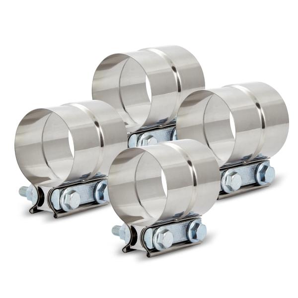 商品名: ラップジョイントバンドクランプ、エキゾーストマフラークランプ、排気パイプクランププレフォームステンレススチール(4、1.5インチ) 4PCS 1.5" Lap Joint Band Clamps,Exhaust Muffler C...