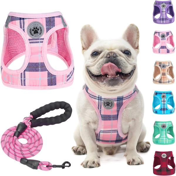 商品名BEAUTYZOO Small Dog Harness and Leash Set,Step in No Chock No Pull Soft Mesh Dog Harnesses Reflective for Extra-Small...