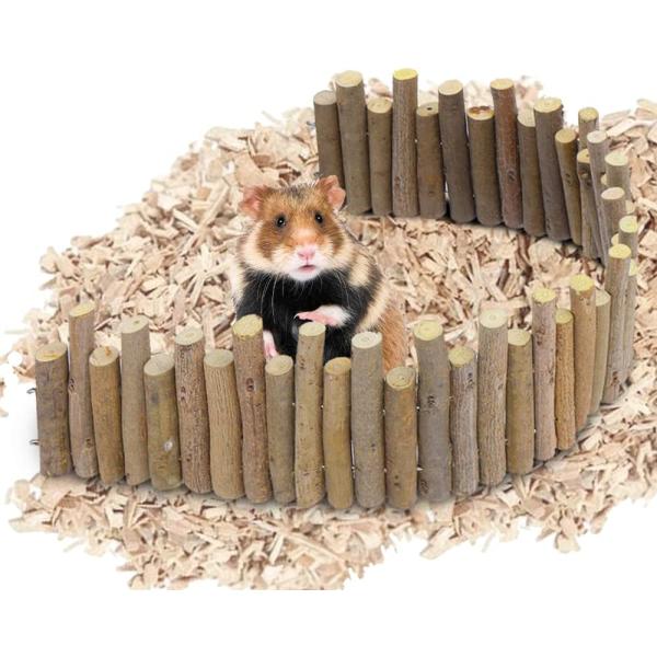 商品名Watris Veiyi Hamster Bridge, Hamster Climbing Ladder, Flexible Wooden Arch Bendable Hamster House for Chinchilla Guin...