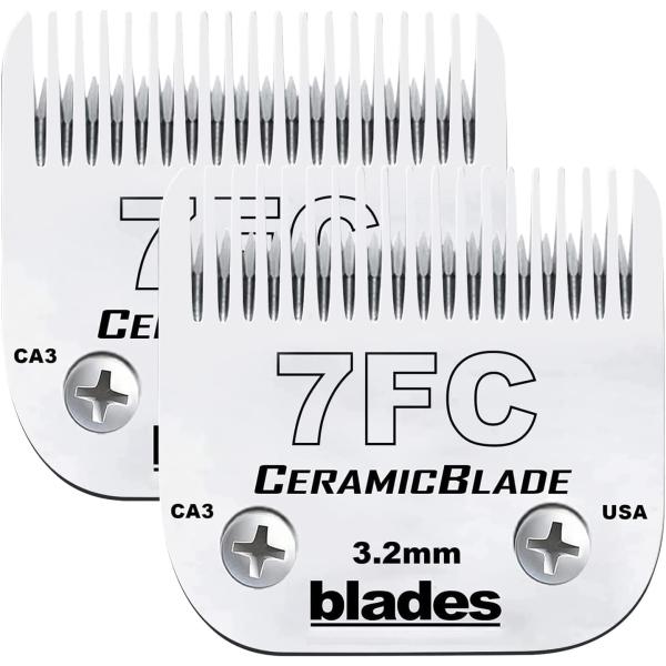 商品名Clipper Blade Dog Grooming Compatible with Andis Clippers Carbon Infused Steel Detachable Ceramic Sharp Edge Also Com...