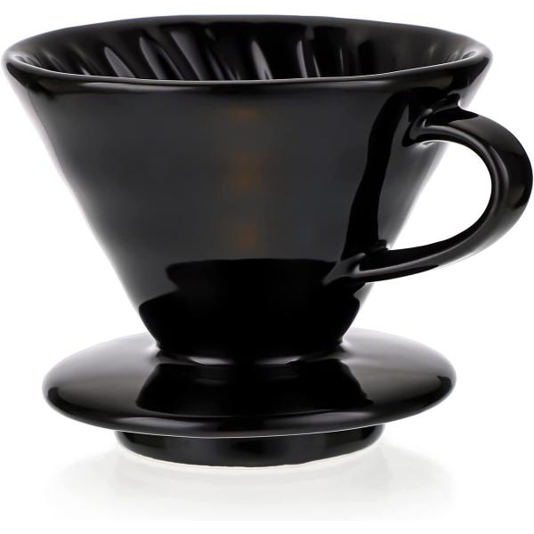 商品名ELLDOO Ceramic Pour Over Coffee Dripper, Coffee Dripper Cone Brewer, Pour Over Cone Coffee Maker Slow Brewing Accesso...