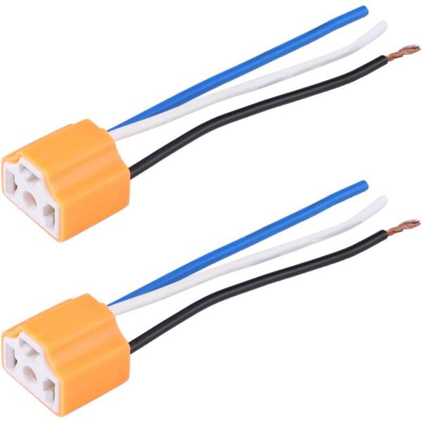 商品名Headlight Plug, 2Pcs Female Ceramic Headlight Connector Plug Adapter Socket for H4/9003/HB2, 1.1 x 0.8 x 2inブランド：Zero...
