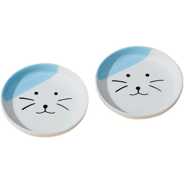 商品名：Flat Cat Food Dish, Cat Wet Food and Raw Meat Flat Cat Bowls; Whisker Fatigue Cat Bowl, Wide Plate for Kittens Small...