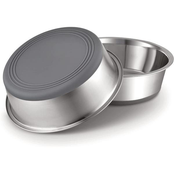 商品名PEGGY11 Stainless Steel Metal Cat Bowls, Food Grade, BPA Free, Premium Pet Bowls for Food Water, Nonslip Rubber Botto...