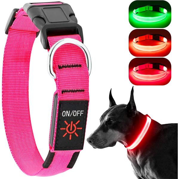 商品名KOSKILL Light Up Dog Collar at Night, Led Dog Collar Adjustable, Lighted Dog Collar Rechargeable Waterproof, Dog Ligh...