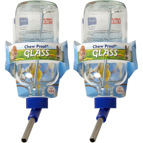 商品名Lixit Glass Water Bottles for Rabbits, Ferrets, Small Birds, Guinea Pigs, Rats, Hamsters and Other Pets (8oz Pack of ...