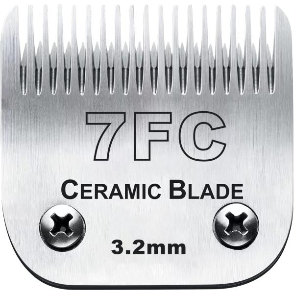 商品名7FC Blade Dog Grooming Clipper Blade Compatible with Andis Pet Clipper /Oster A5/Wahl KM Series Dog Clipper ,Ceramic ...