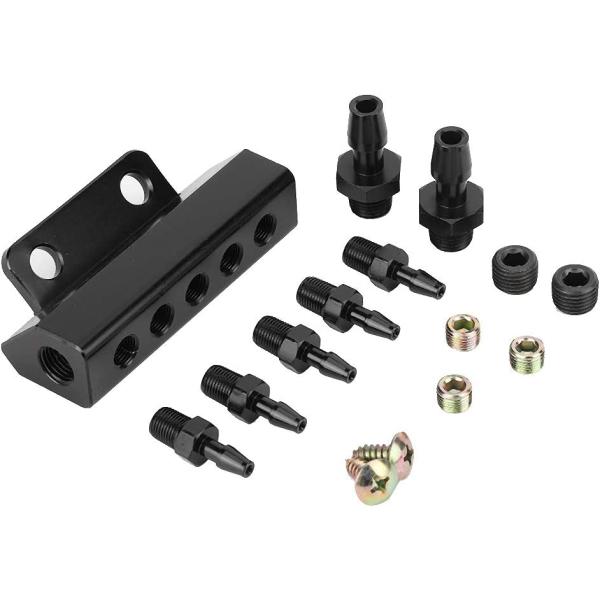 商品名Vacuum Manifold Wastegate Boost, Vacuum Block Fuel Gas Turbo Boost, 5 Port Car Vacuum Block Intake Manifold Fuel Gas ...