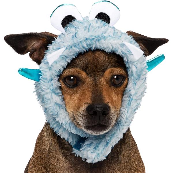 商品名Furhaven XS-SM Dog Hat Flex-Fit Blue Monster Two-Tone Faux Fur Halloween Costume, Washable - Blue, X-Small to Smallブラ...