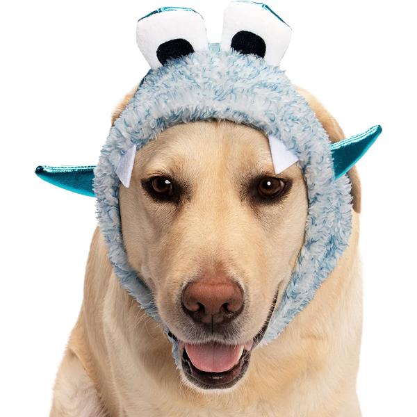 商品名Furhaven LG-XL Dog Hat Flex-Fit Blue Monster Two-Tone Faux Fur Halloween Costume, Washable - Blue, Large to X-Largeブラ...