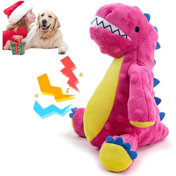商品名lilfrd Dog Toys,Squeaky Dog Toys,Dinosaur Dog Toy,Big Squeaker Plush Stuffed Durable Chew Dog Toy for Large,Medium,Sm...