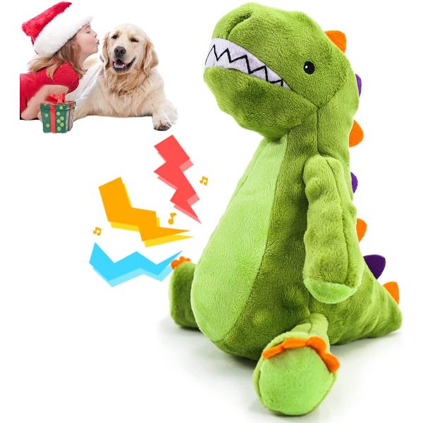 商品名lilfrd Dog Toys,Squeaky Dog Toys,Dinosaur Dog Toy,Big Squeaker Plush Stuffed Durable Chew Dog Toy for Large,Medium,Sm...