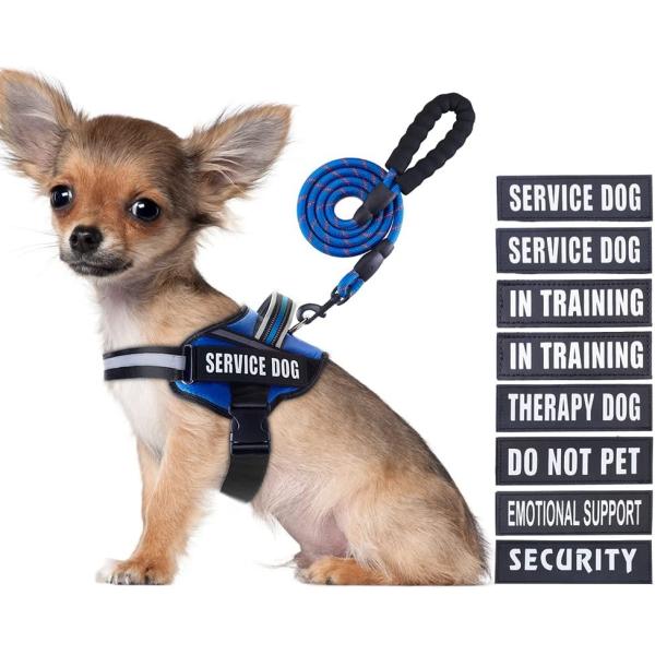商品名Service Dog Vest Harness and Leash Set, Animire in Training Dog Harness with 8 Dog Patches, Reflective Dog Leash with...
