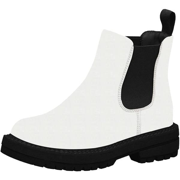 商品名Dunes Women's Chase chelsea boot, Wide Widths Available, White 11 Wブランド：Dunes商品サイズ：11 Wide高さ：14.7 cm横幅：25.3 cm奥行：32.8...