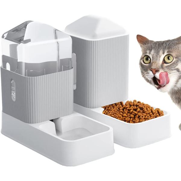 商品名：BNOSDM Automatic Cat Feeder for Indoor Cats Gravity Feeders ＆ Waterer Set Dogs Food and Water Dispenser Pet Feeding ...