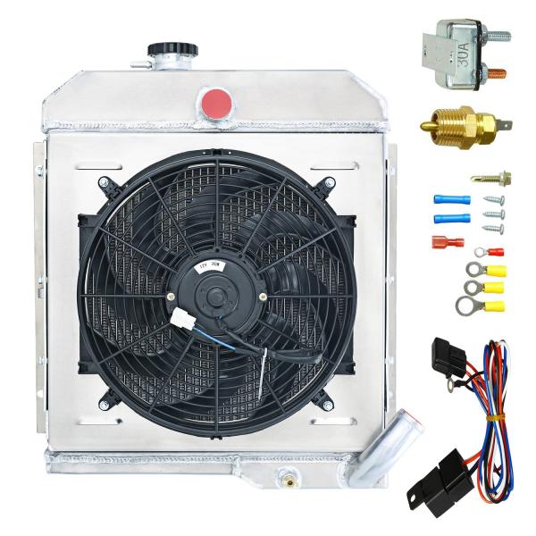 商品名:  KUUHLERSAT All Aluminum Radiator for 1965-1968 Jeep CJ5 CJ6 DJ5 DJ6 w/Buick 225 V6 Engine, 3 Row Core Cooling Radi...