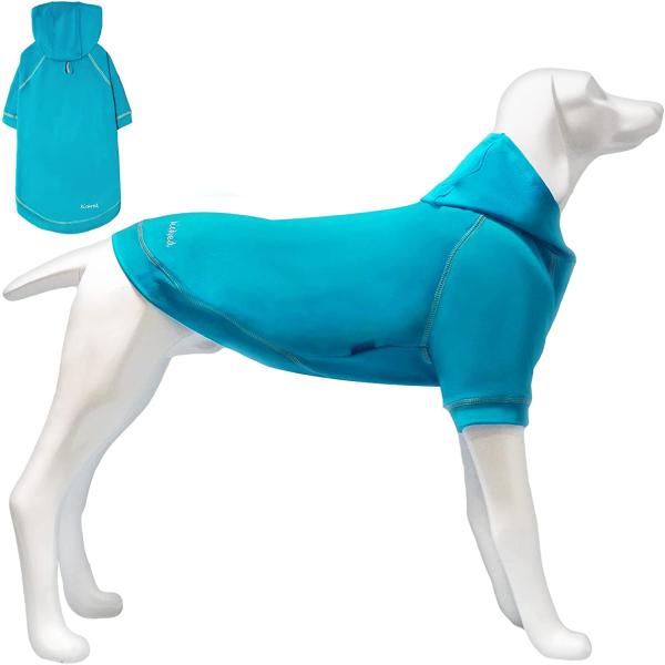商品名Kickred Basic Dog Hoodie Sweatshirts, Pet Clothes Hoodies Sweater with Hat and Leash Hole, Soft Cotton Outfit Coat fo...