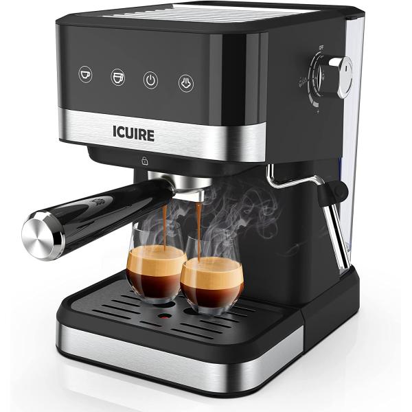 商品名：ICUIRE Espresso Coffee Machine - 20 Bar Pump Espresso and Cappuccino Latte Maker with Milk Frother, 1050W High Perfo...