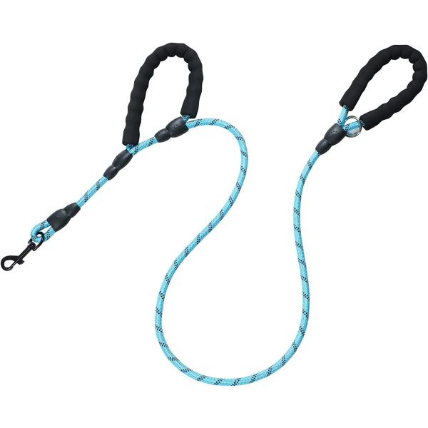 商品名Dog Leash Traffic Double Padded Handles, Comfortable Reflective 2 Handle Strong Leashes Extra Training Control and Wa...
