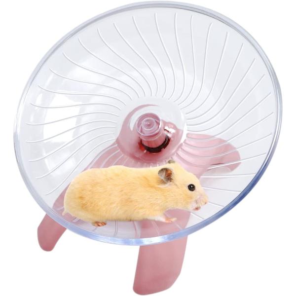 商品名Litewoo ハムスター おもちゃ ホイール エクササイズ フライングソーサー サイレンス ラン スピナー ガービル ネズミ ネズミ ハムスター その他の小動物用 (ライトレッド)Litewoo Hamster Toys Wheel...