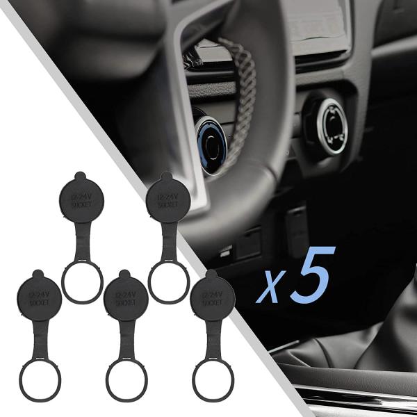 商品名Upgrade Universal Cigarette Lighter Cover Waterproof Dustproof Cap Fits Most Automotive Vehicles Boats with Standard ...