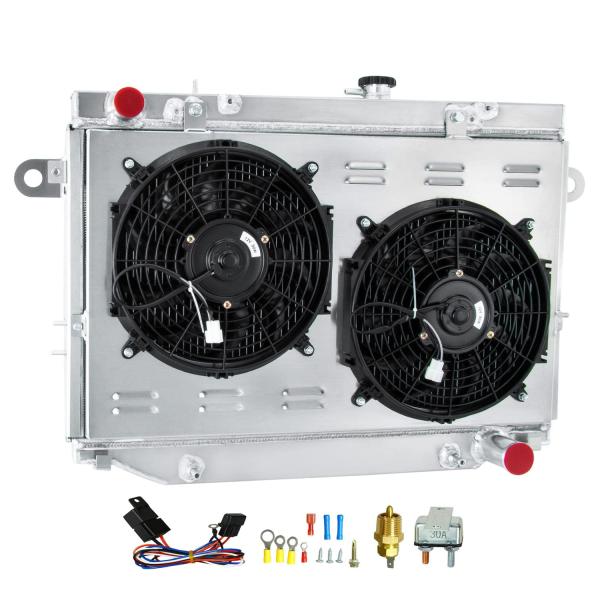 商品名:  KUUHLERSAT All Aluminum Radiator For 1998-2007 Toyota Land Cruiser 100 Series 4.7L, 4 Row Core Radiators with Elec...