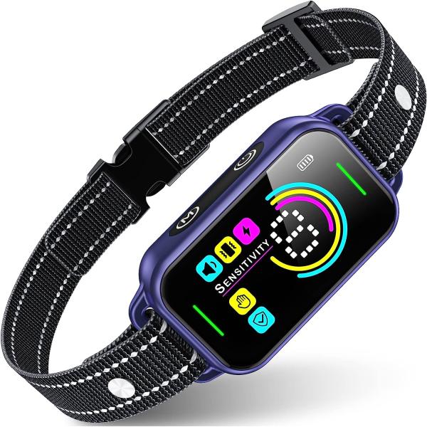 商品名DINJOO Dog Bark Collar, DINJOO Bark Collar for Large Medium Small Dogs,Smart Bark Collar,Rechargeable Anti Barking Tr...