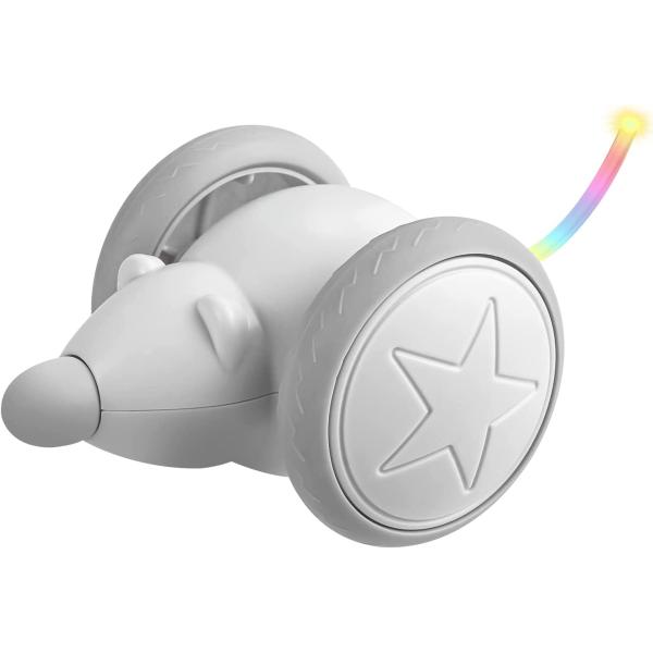 商品名leqsdijk Interactive Cat Toys for Indoor Cats, Automatic Cat Toys with LED Light, Mouse Electric Cat Mice Toys, Kitte...