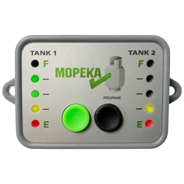 商品名Mopeka Tank Check LED Gauge Display - New Silver Reprogrammable Model - Mounts in Dash/Control Cabinet to Provide Wir...
