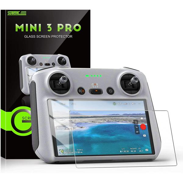 商品名：STARTRC Mini 3 Pro アンチグレアマット強化ガラススクリーンプロテクターフィルム DJI Mini 3 Pro RCリモコンアクセサリー用 (2パック)STARTRC Mini 3 Pro Anti-Glare Ma...