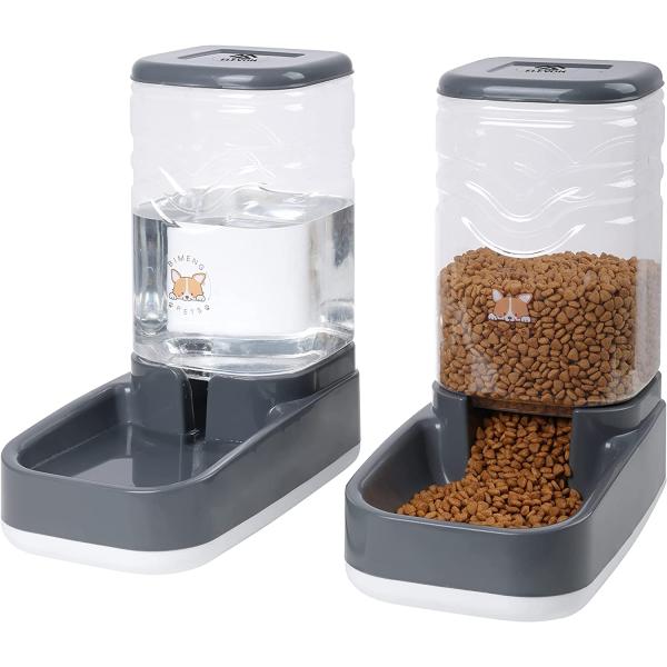 商品名ELEVON Automatic Dog Cat Gravity Food and Water Dispenser Set with Pet Food Bowl for Small Large Pets Puppy Kitten Ra...