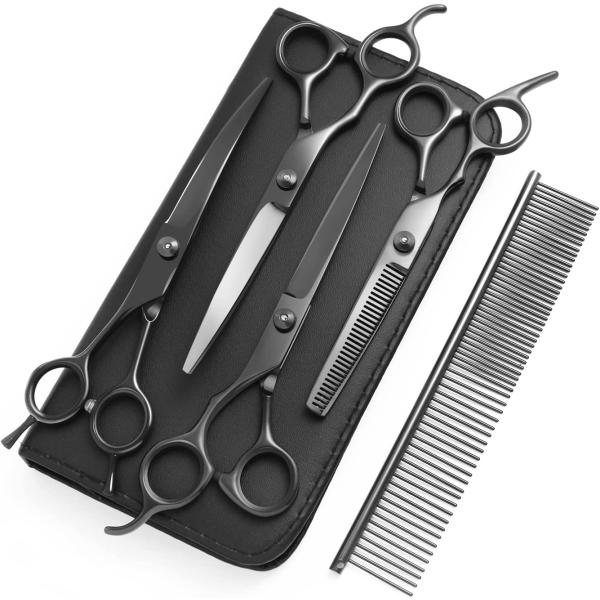 商品名Professional Pet Grooming Scissors Kit,dog Grooming Scissors ,hair Cutting Shears,7 Inch Stainless Steel Titanium Gro...