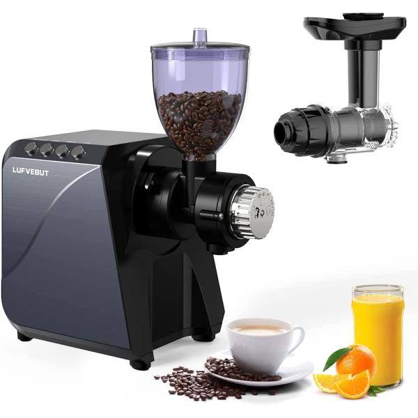 商品名：Cold Press Juicer Extractor Fruit Vegetable, Electric Coffee Grinder Burr Fine Coarse Grind for Beans Nuts, Celery B...