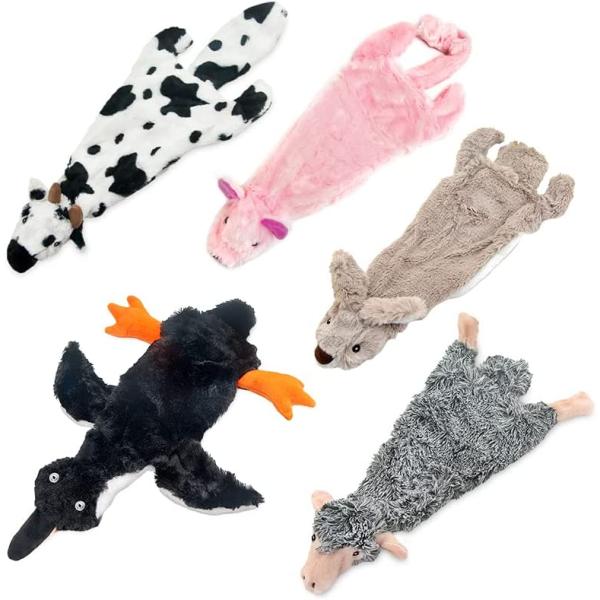 商品名Best Pet Supplies 2-in-1 Stuffless Squeaky Dog Toys with SoftFabric, No Stuffing for Indoor Play, Holds a Plastic Bot...