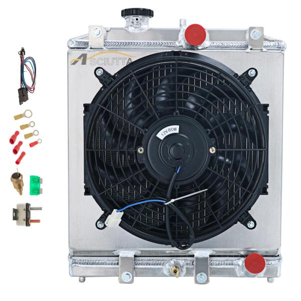 商品名:  3 Row Aluminum Radiator For Honda CIVIC D15 D16 EK EG INTEGRA 1992-2000 Full Aluminum Radiators + Shroud fan + The...