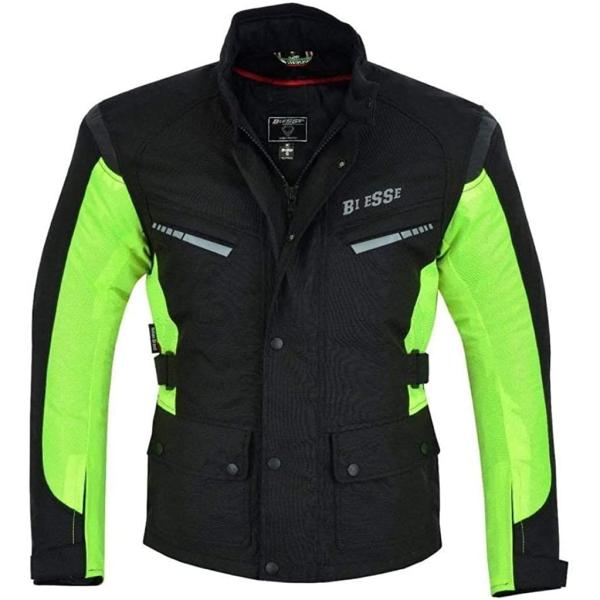 商品名BIESSE Textile Racing Motorcycle Jacket For Men Dualsport Enduro Waterproof CE armored Protections All-Weather Motorb...