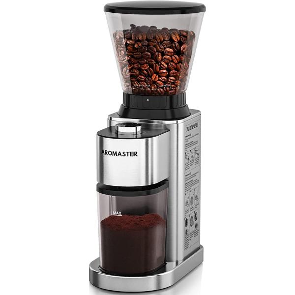 商品名Burr Coffee Grinder,Aromaster Conical Coffee Grinder,Coffee Bean Grinder with 24 Grind Settings,Grind Timer,Espresso/...