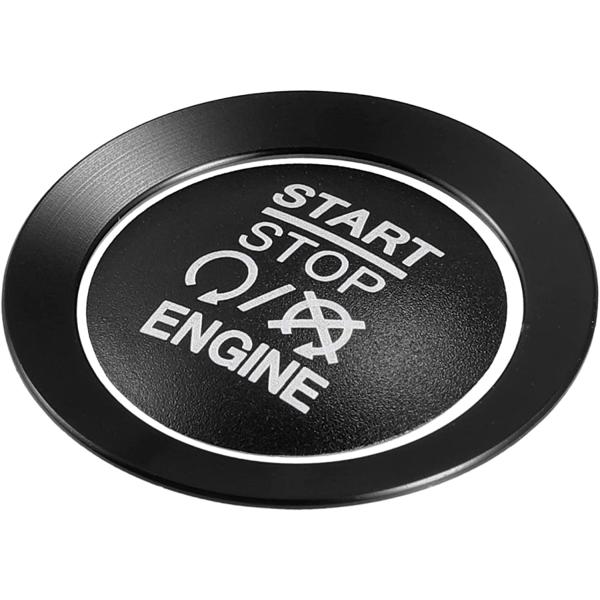 商品名ABSOPRO エンジンスタートストップ イグニッションボタン オーバーレイ カバー デカール インテリア トリムステッカー ジープ コンパス チェロキー グランドチェロキー コマンダー アルミニウム合金 ブラックA ABSOPRO ...