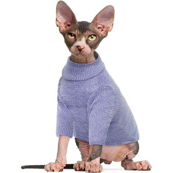 商品名Bonaweite Sphynx Cat Clothes, Cat Sweaters for Cats Only, Turtleneck Sphynx Cat Sweaters, Cat Clothes for Cats Only, ...
